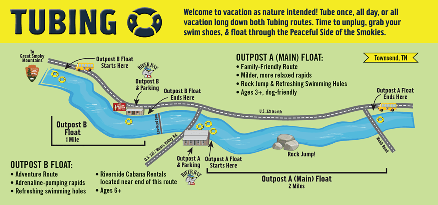 #1 Tubing Adventures near Gatlinburg | Smoky Mountain River Rat